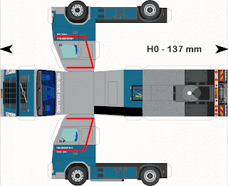 SP. Papel Modelismo: PaperCraft Volvo FH - Heijboer Transport