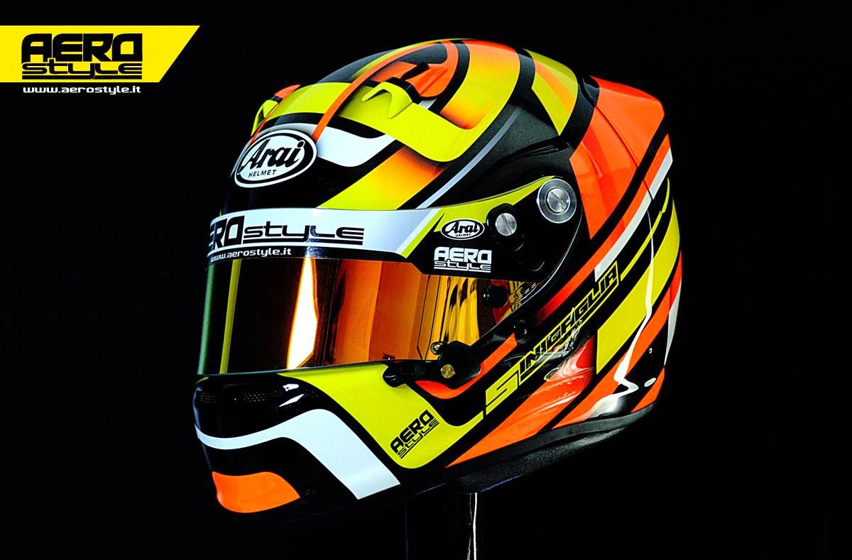 Racing Helmets Garage: Arai SK-6 Sinigaglia 2014 by Aerostyle Aerografie