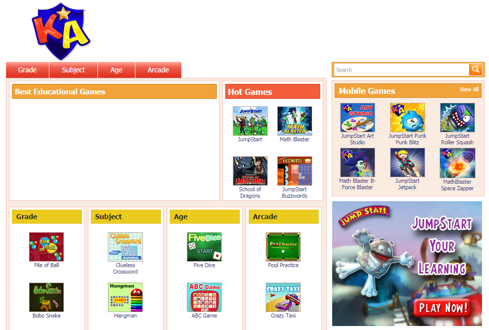 Educational Games: Jumpstart Buzzwords - Knowledge Adventure Games