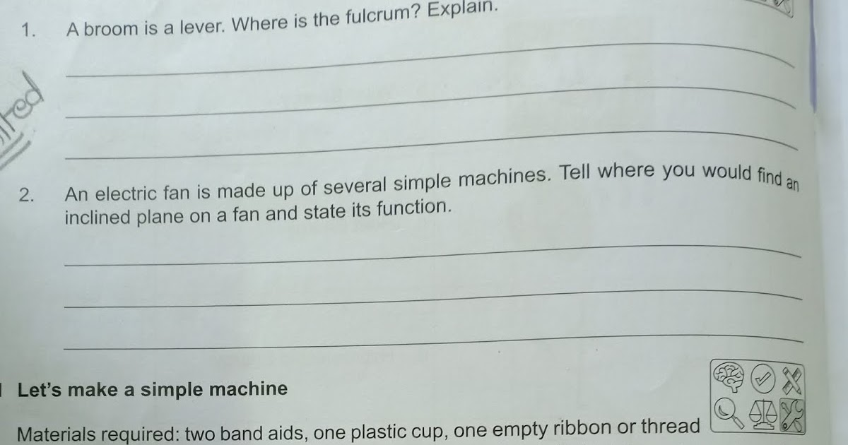 Evs-Simple Machines(notebook and workbook)