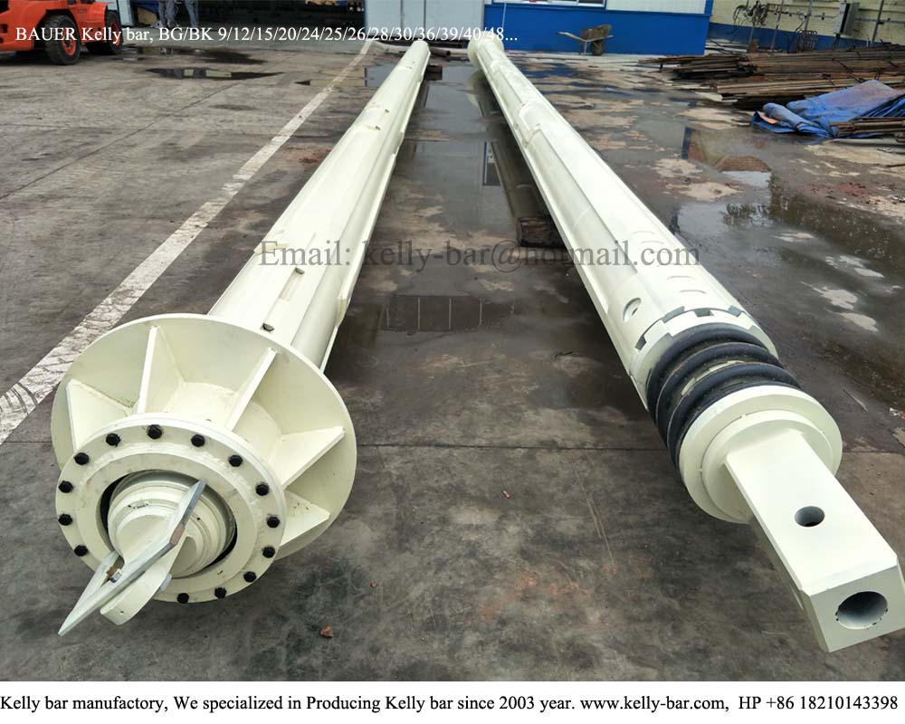 Kelly bar / Interlocking kelly bar / Friction kelly bar.