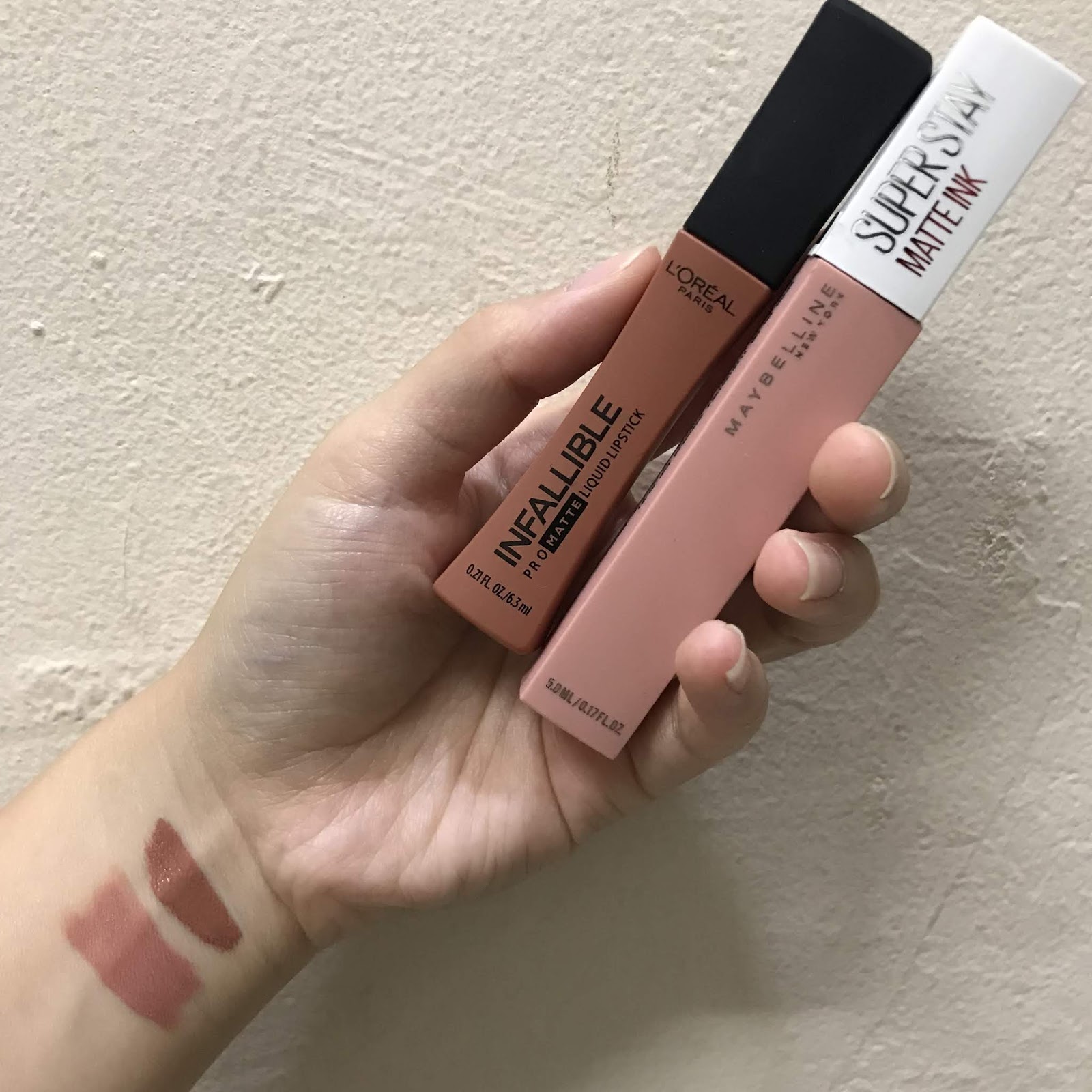 Battle Make Up : Lorea'l Infallible Promatte Liquid Lipstick VS ...