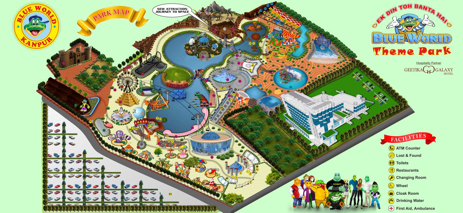 World Travelling Places: Blue World Theme Park in Kanpur