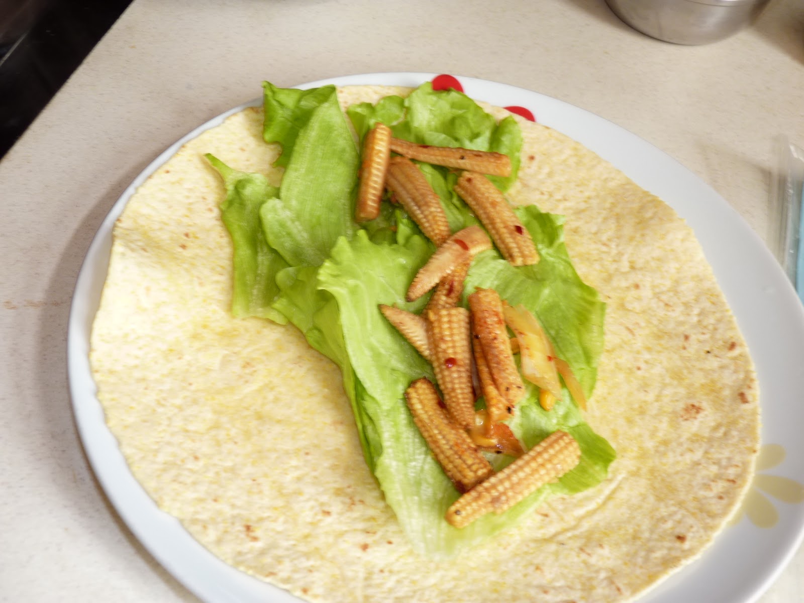 Chitranna: Corn Tortilla Veggie Wrap(Roll)