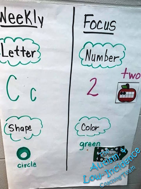 The Autism & Low-Incidence Coaching Team: Academic Area: Focus Walls