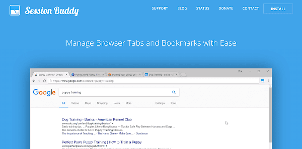 Session Buddy 瀏覽器分頁標籤管理器，突然中斷時自動紀錄分頁(擴充功能)