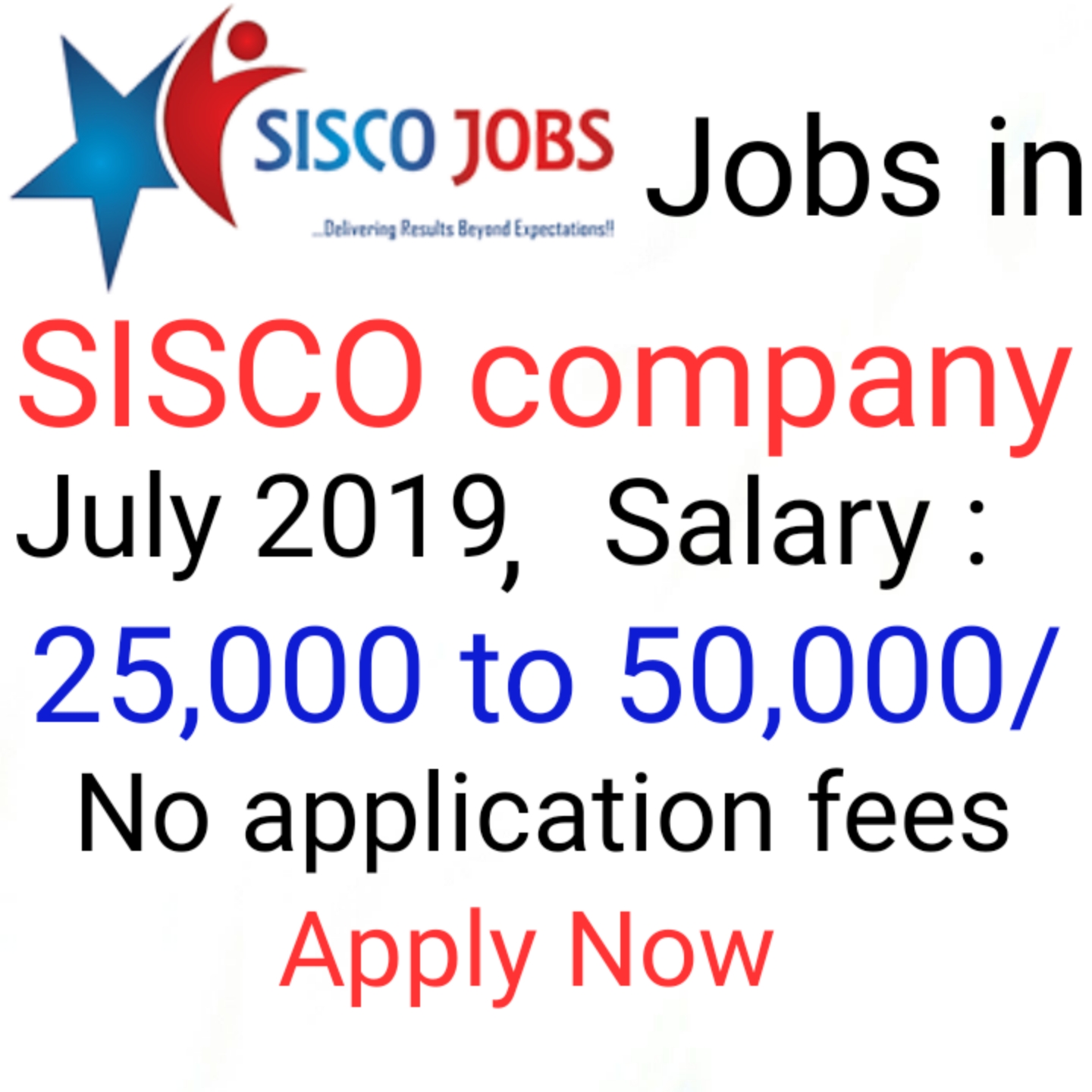 Jobs in SISCO company july 2019, No application fees, Government jobs ...