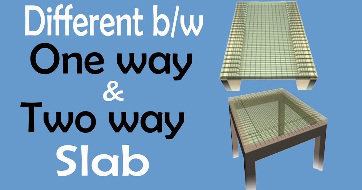 Difference Between One Way and Two Way Slab