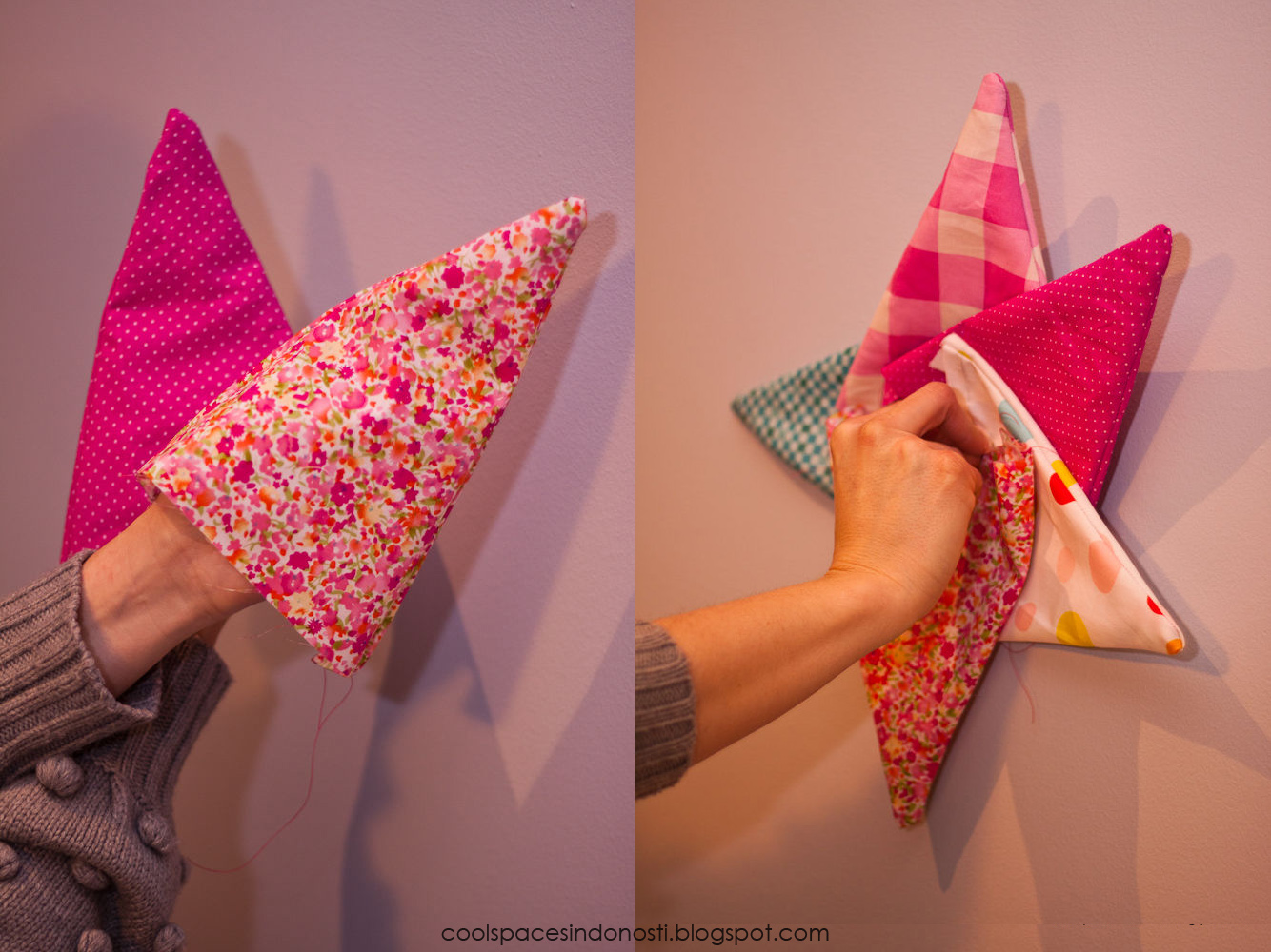 cool spaces in donosti: DIY / HAZLO TU MISMO: FABRIC FLAGS / BANDERITAS ...