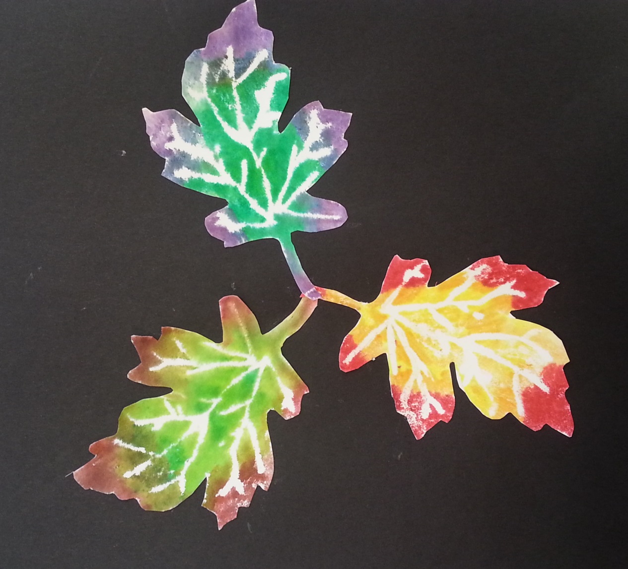 a faithful attempt: Leaf Styro Marker Prints
