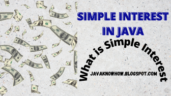 Simple Interest In Java | What Is Simple Interest | Icse Computer