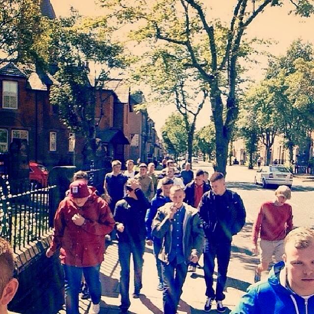 Football Hooligan Pictures: Carlisle Youth out for Luton 9 August 2014