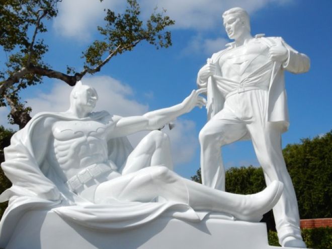 Things To Do In Los Angeles: Batman and Superman Gay Statue in LA