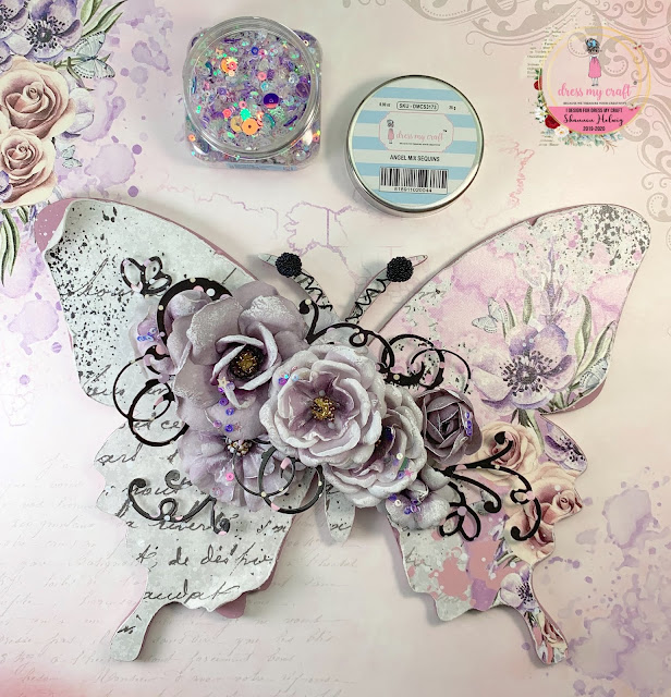 Dress My Craft: Mixed Media Butterfly Featuring Pink Smoke Collection ...