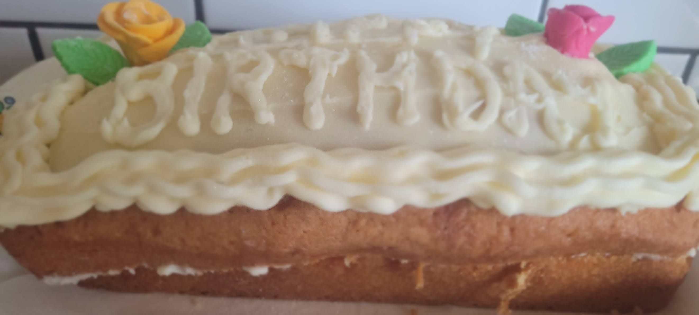 Lockdown loaf style birthday cake