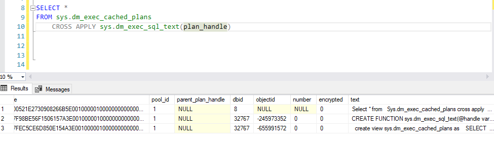 MSSql Server execution plan creation query for procedure - AspTricks.net