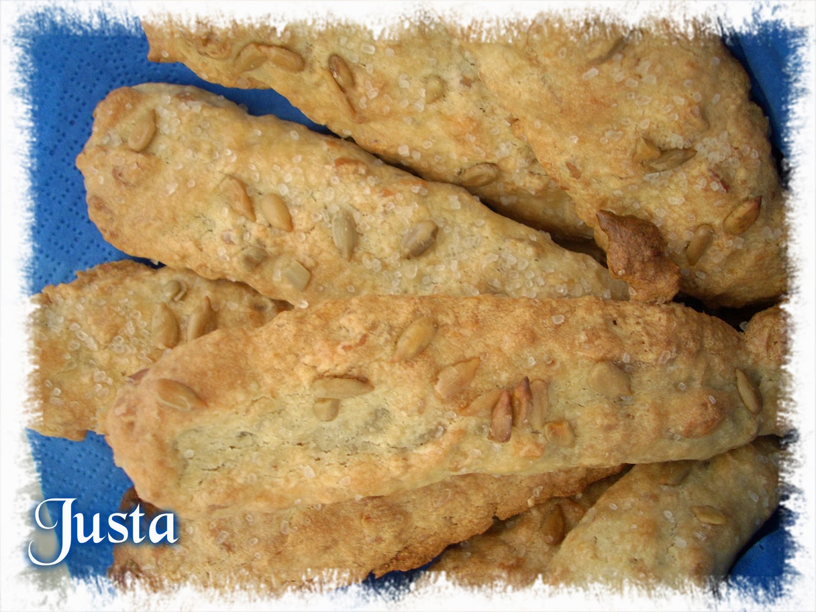 Recetario de Justa: Barritas de pan con pipas