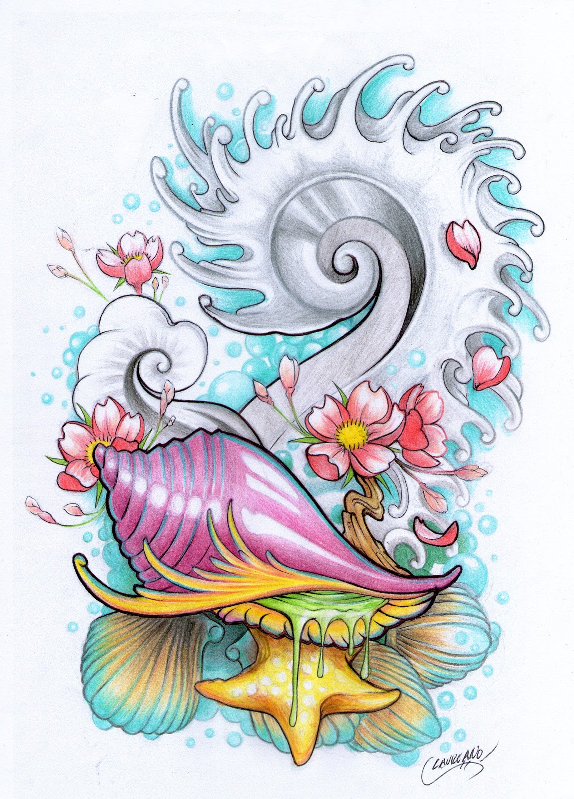 Lorien Tattoo: Sketchbook a color Tattoo