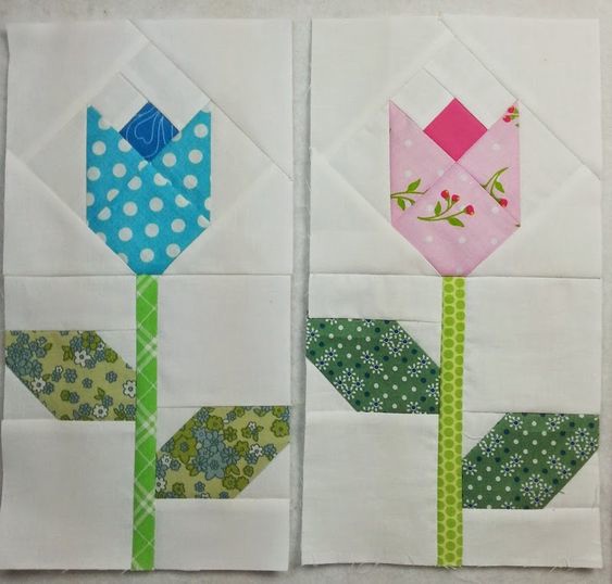 Flores de Patchwork: Molde grátis - Ver e Fazer