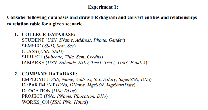 Dbms Lab Experiment 1 Kksv