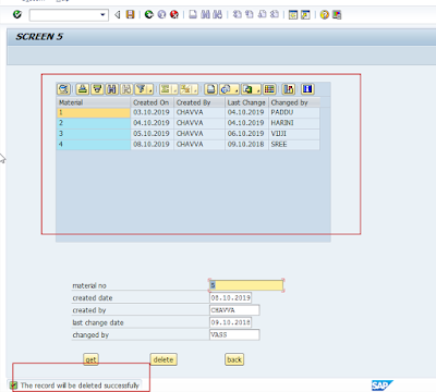 SAP ABAP Central: CRUD Operations in Module Pool