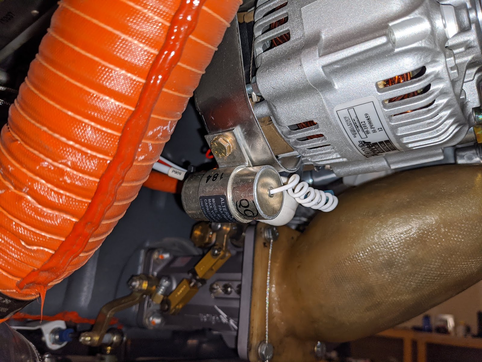 E's Van's RV-14A: Avionics: Installed alternator filter