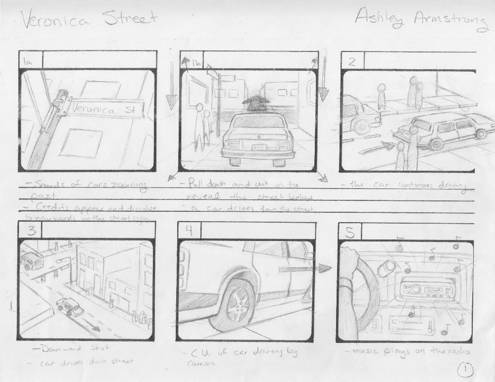 Ashley's Art: Veronica Street Storyboards