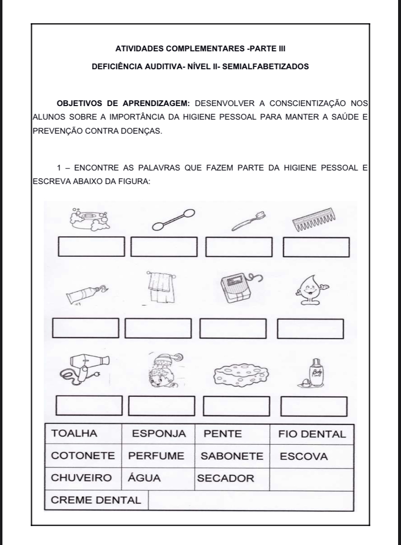 CENTRO EDUCACIONAL MUNICIPAL SÃO CRISTÓVÃO: Atividades AEE