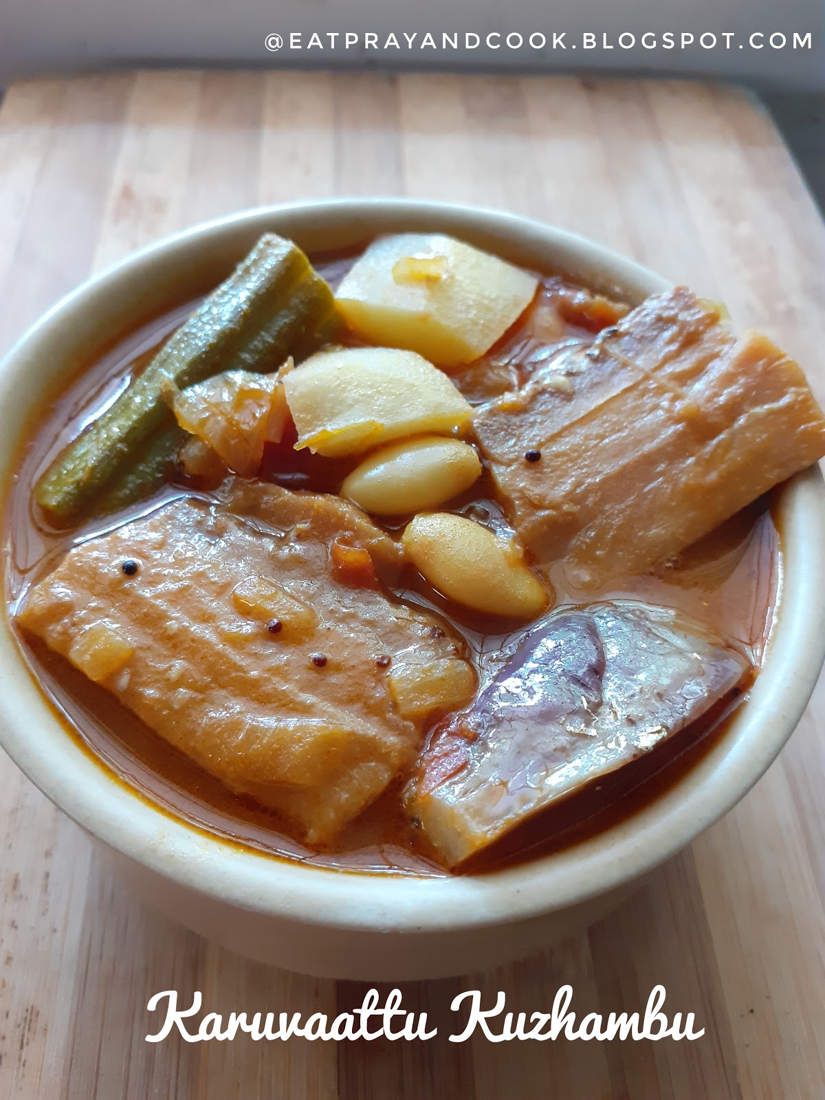 Eat Pray and Cook: Karuvattu Kuzhambu (Dry Fish Gravy with other ...