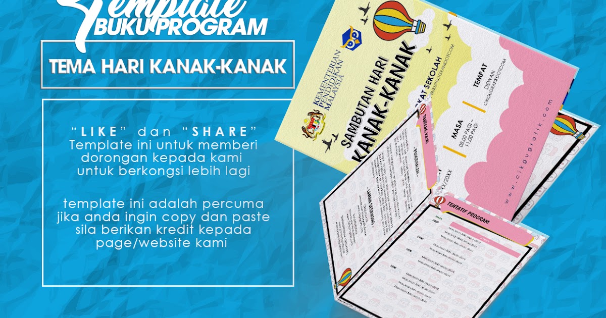 BUKU PROGRAM DOT COM: Template Buku Program Hari Kanak-Kanak