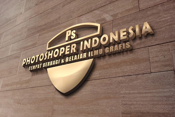 Desain Logo 3D mudah dengan Mockup 3D Logo di Photoshop - TUTORiduan.com