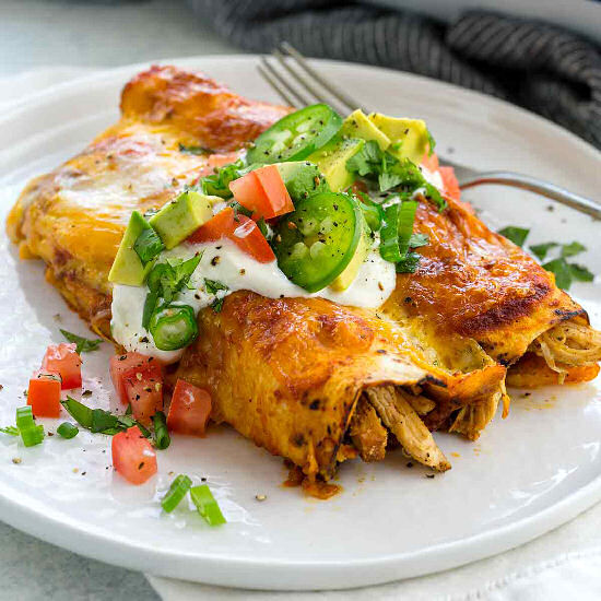 Aan Jeanne`s Keukentafel: Kip Enchilada`s