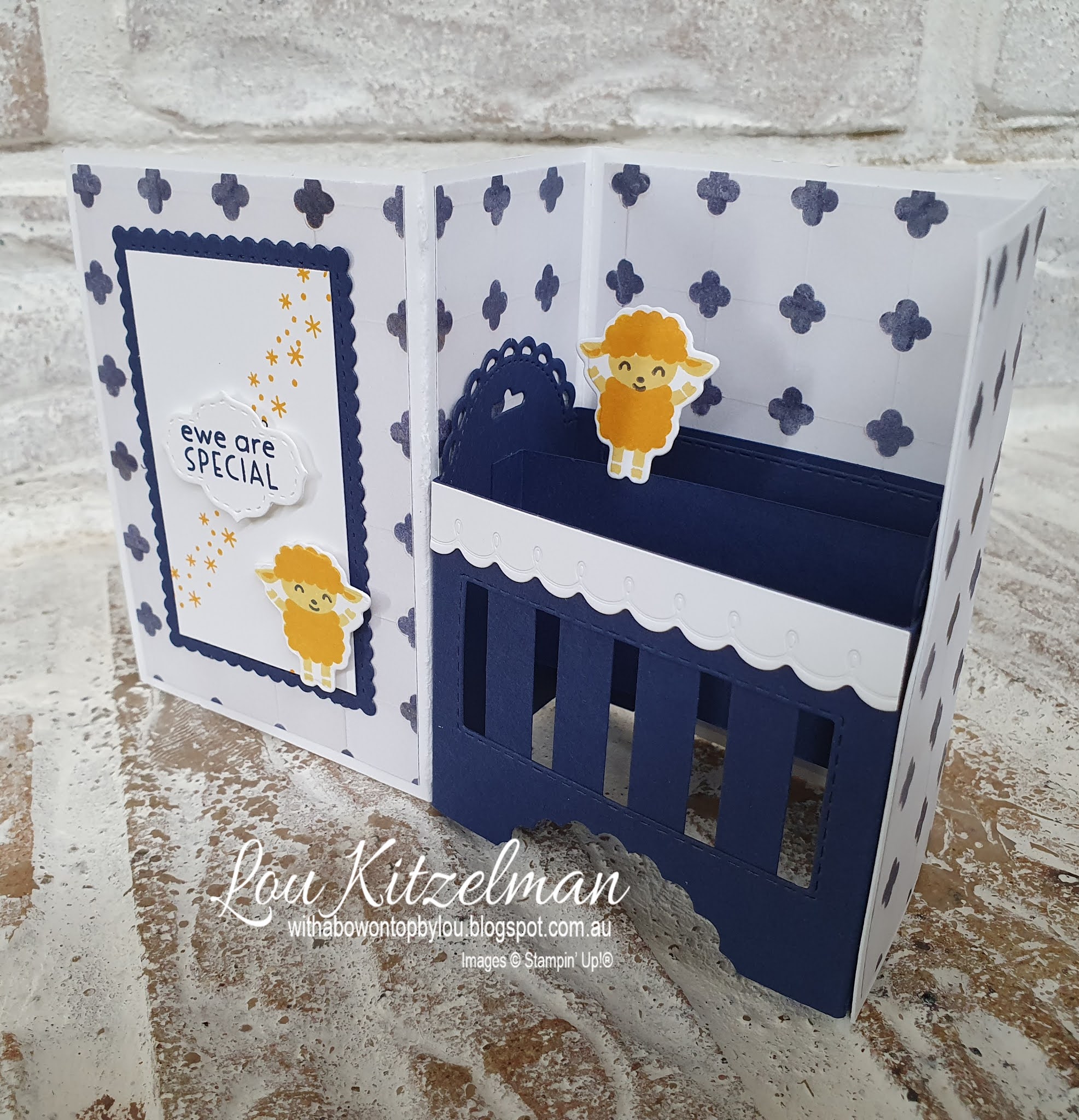 September Social Stamping - Baby Crib Card
