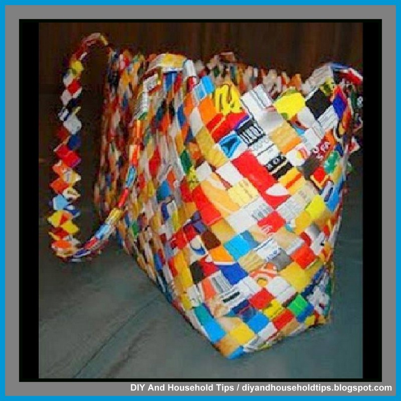 Diy And Household Tips Turn Empty Potato Chip Bags Into This Cute Purse