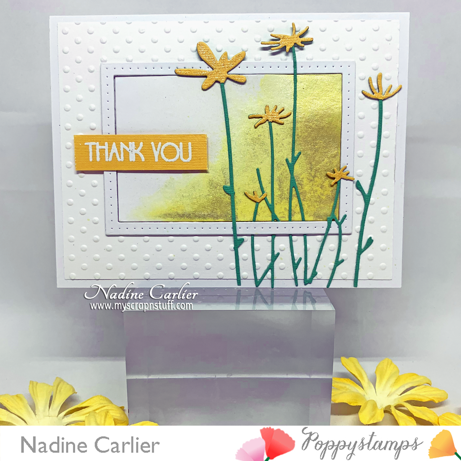 CAS Thank You Card ~ Nadine Carlier
