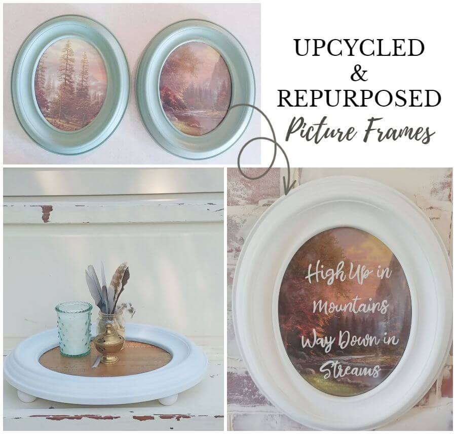 Upcycled and Repurposed Picture Frames - Little Vintage Cottage