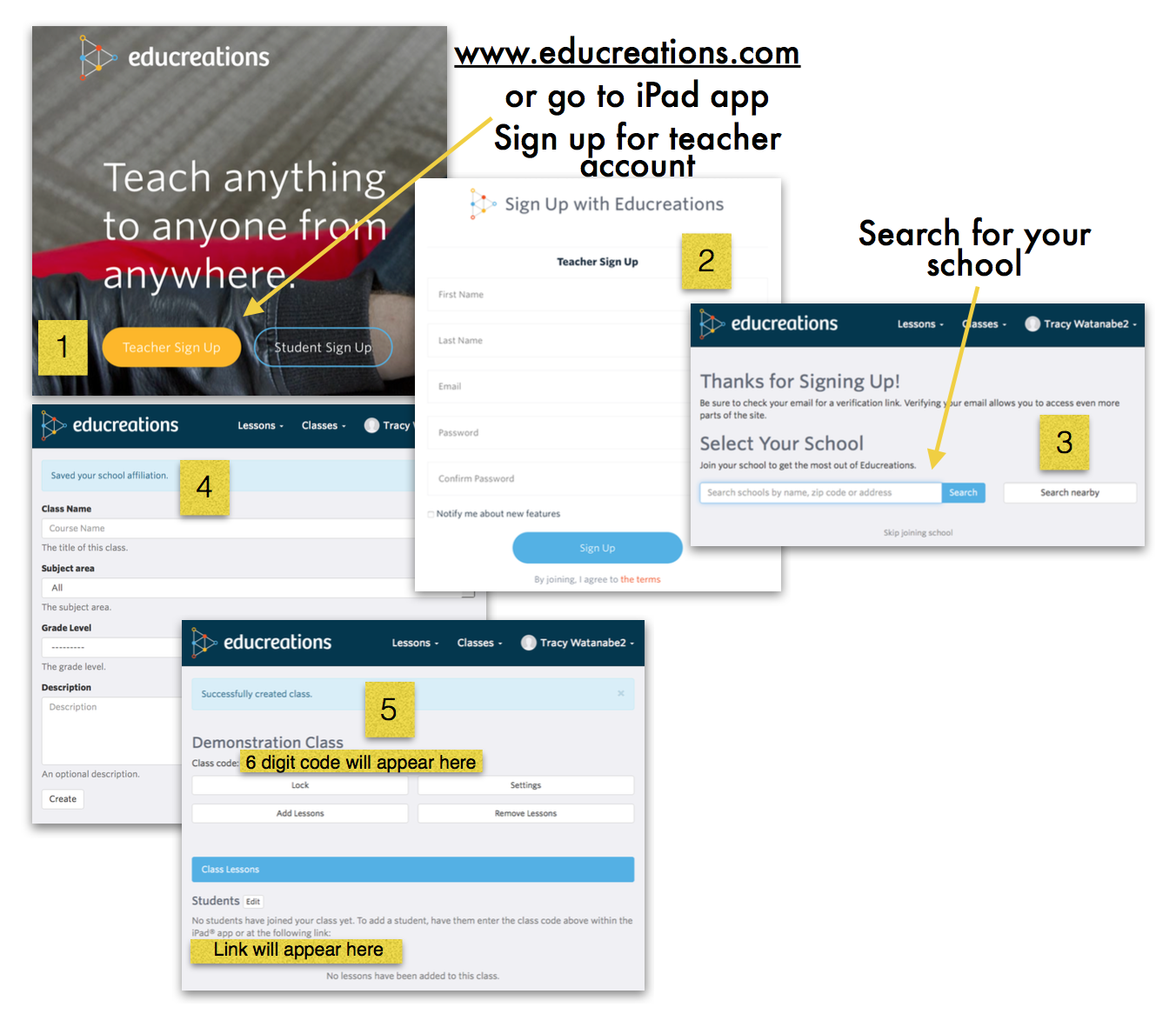 Creating in Educreations
