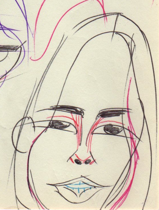 John K Stuff: Breaking Habits - Girl Head Shape Doodle Studies