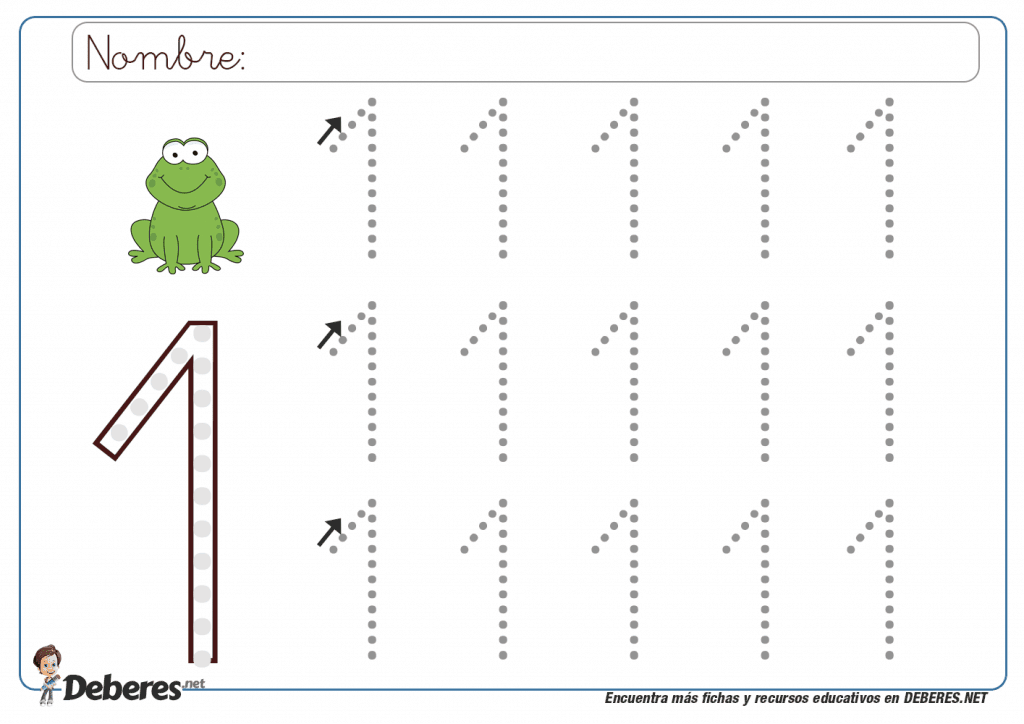 EDUTENIMIENTO : Estamos trabajando el número 1