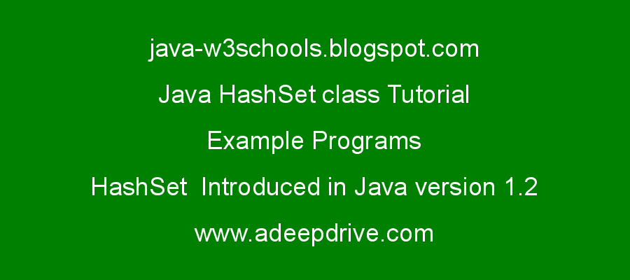 Java Hashset Class With Examples Usage