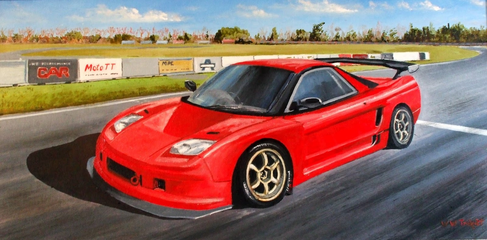 transpress nz: Mazda RSX on the track at Manfeild