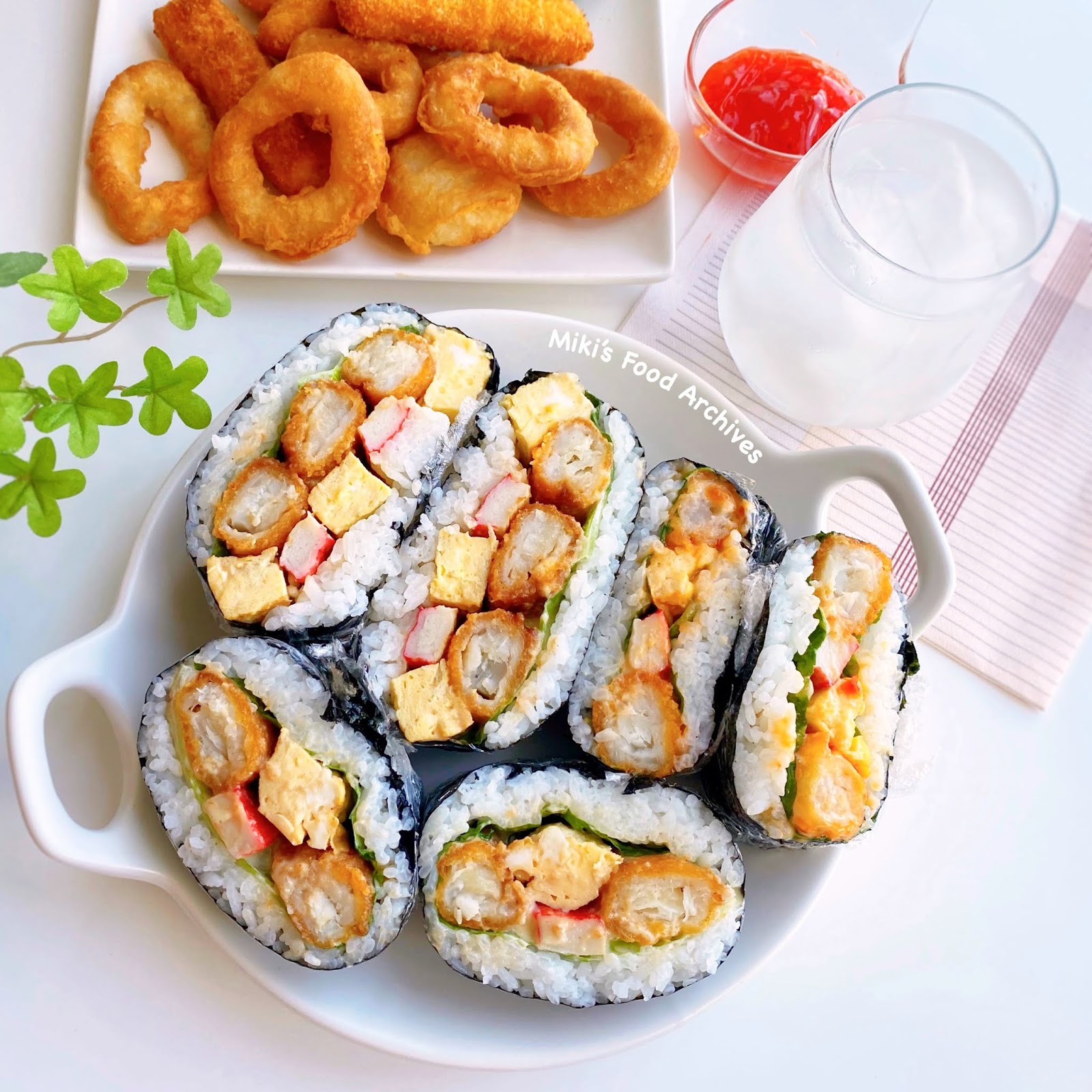 Miki's Food Archives : Fish Finger Onigirazu/ Rice Sandwich 鱼柳饭团