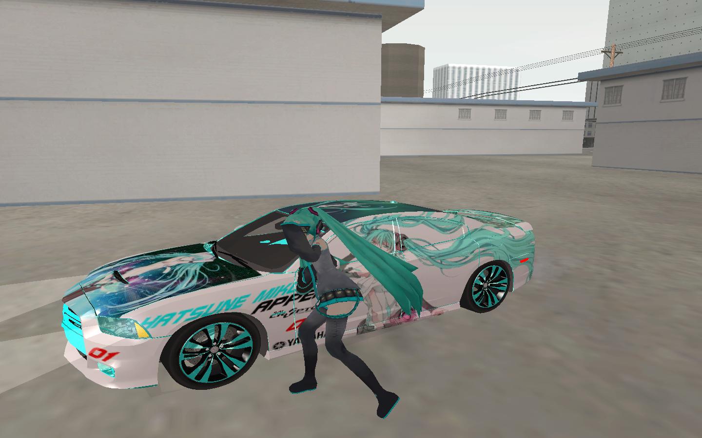 gtavocaloidmodmexico: DODGE CHARGER SRT8 2012 ITASHA MIKU HATSUNE APPEND