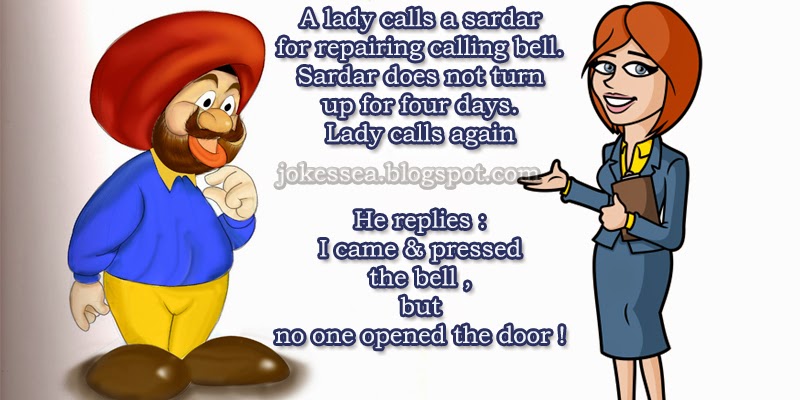 JOKES: Sardar and Lady calling bell jokes