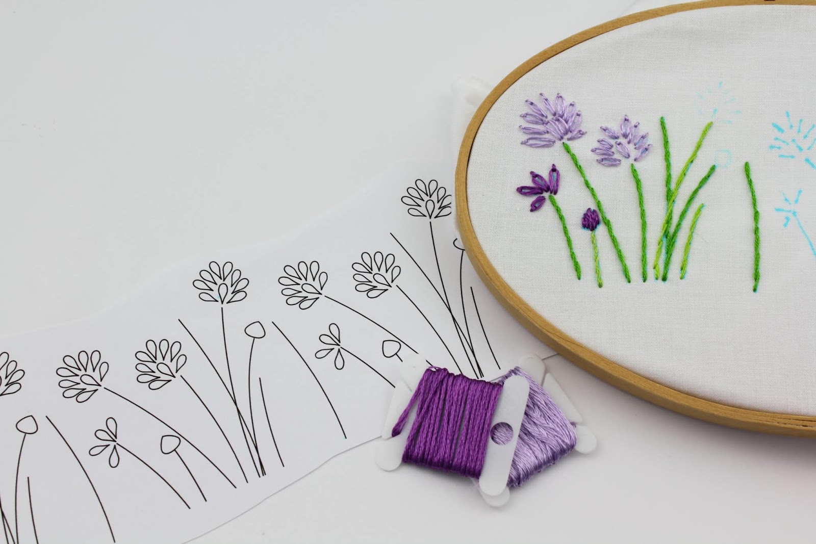 big B: Chives Embroidery Project - Part One