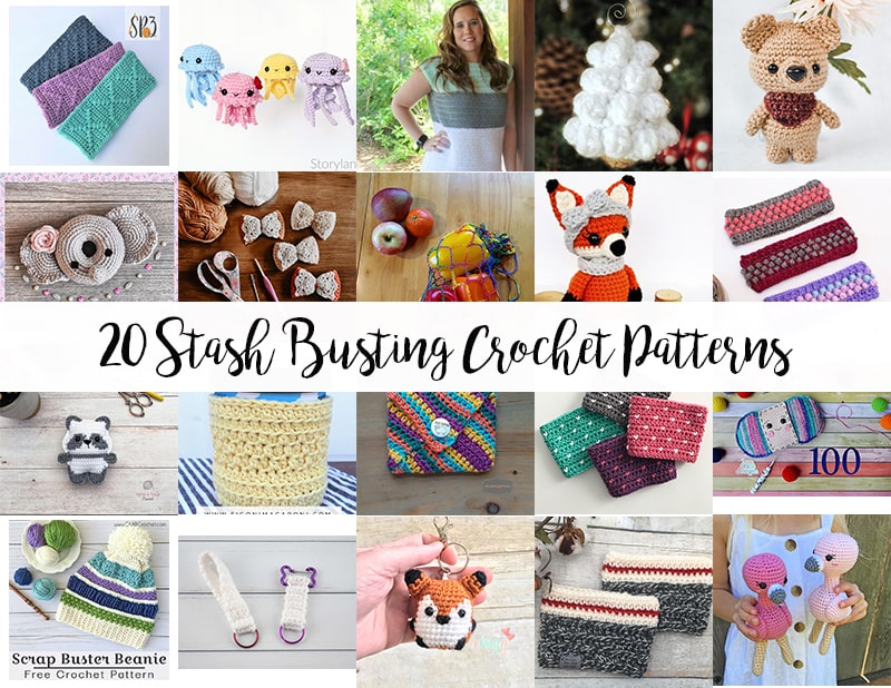 20 Stash Busting Crochet Patterns for 2020 - Grace and Yarn