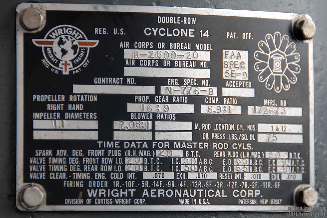 Motores Wright R 2600 Cyclone 14