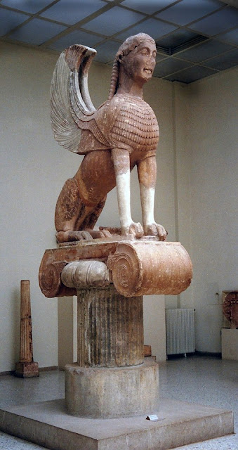 Greek Asia: SPHINX OF NAXOS~ THE GREEK PROTOTYPE FOR THE ASHOKA PILLARS