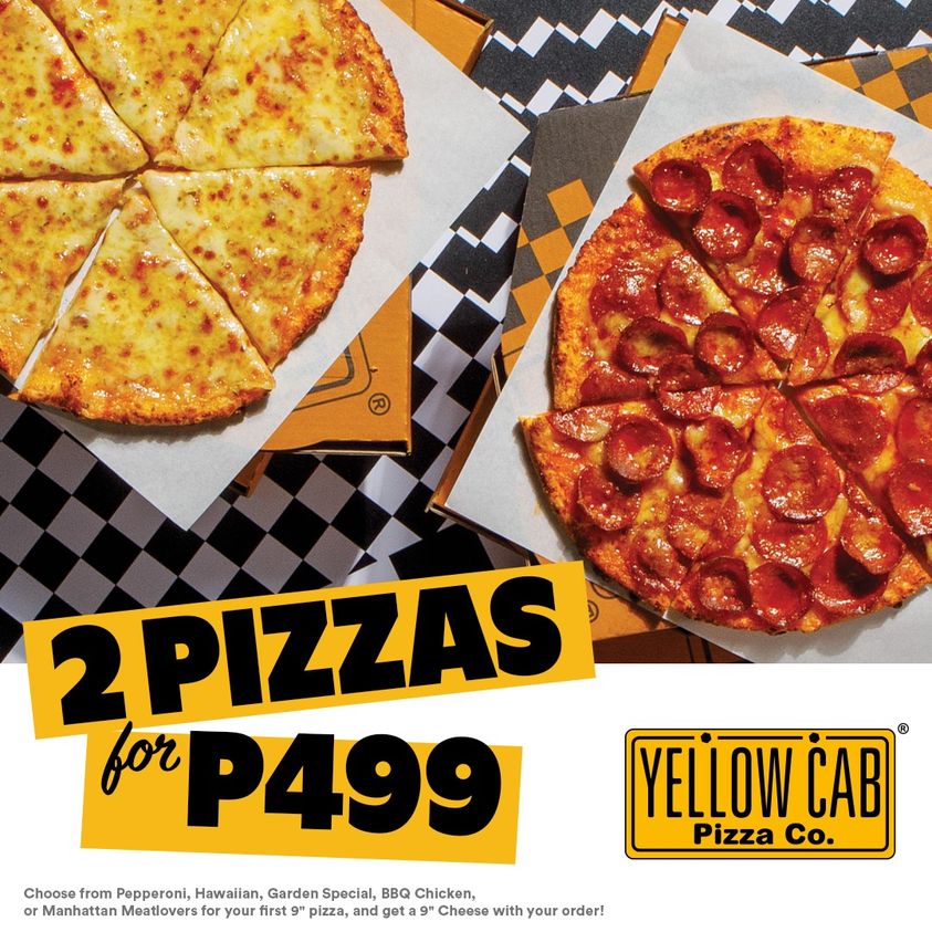 Manila Shopper Yellow Cab 2 PIzzas For P499 Promo