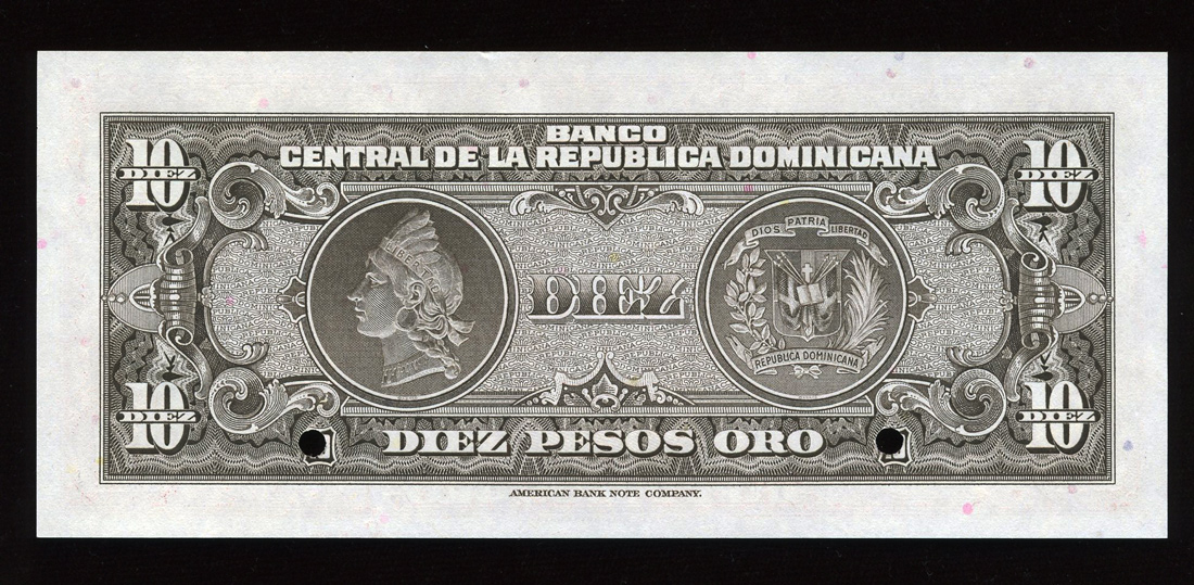 Dominican Republic Currency 10 Dominican Pesos Oro Banknote 1962 World dominican-republic-currency-10-dominican-pesos-oro-banknote-1962-world